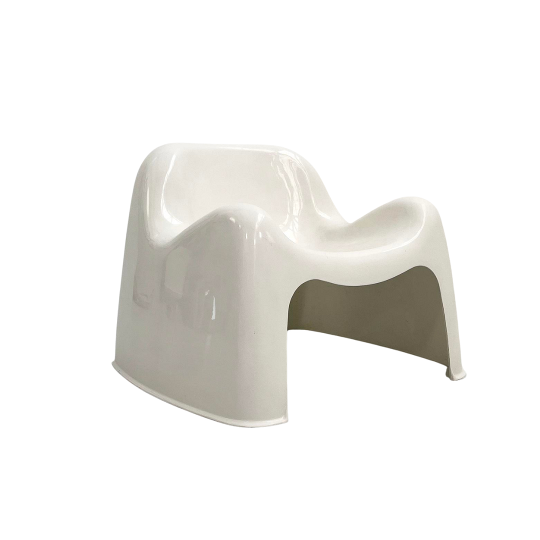 White Toga Chair by Sergio Mazza for Artemide, 1960s – 모이아띠