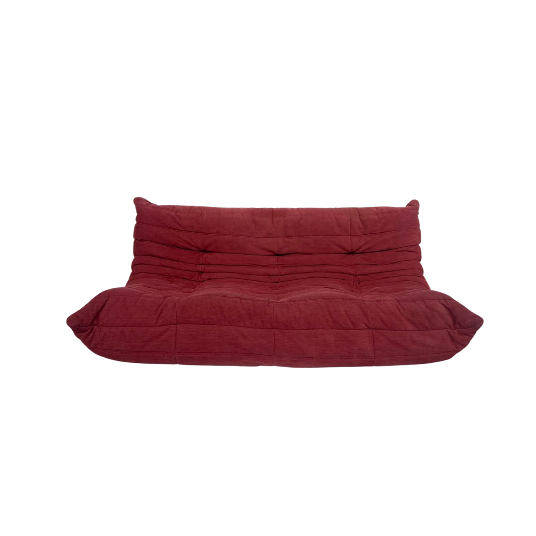 Red togo 3 seater by Michel Ducaroy for Ligne Roset – 모이아띠